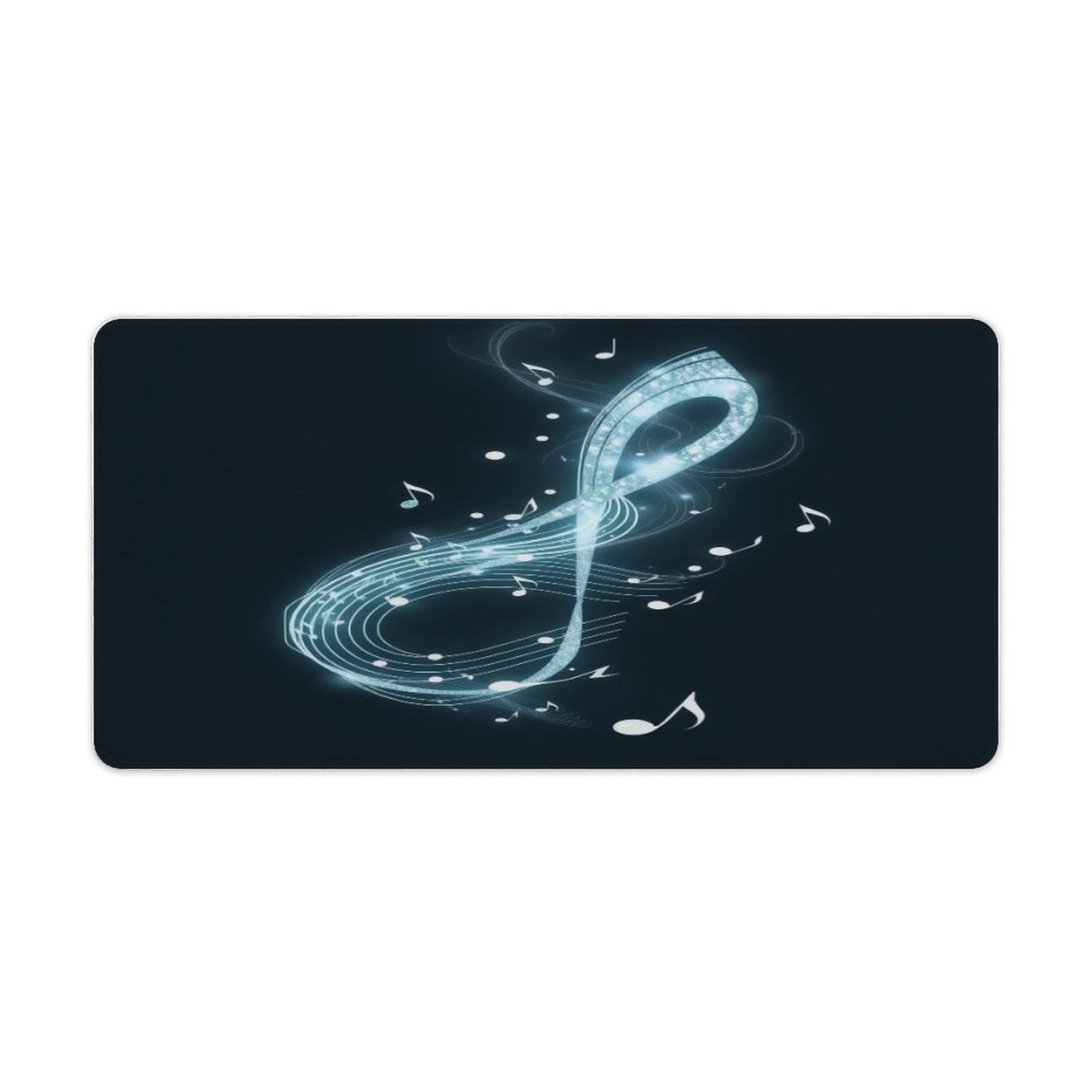 Glowing Musical Notes Mouse Pad Playmat Office Non-Slip Computer Table ...