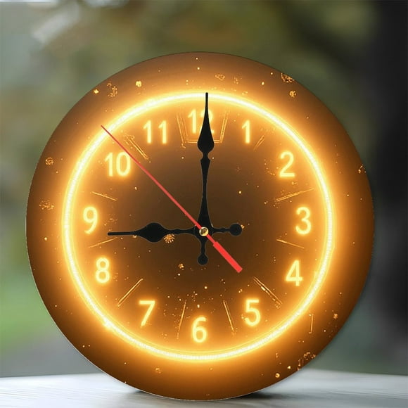Neon Wall Clocks for Home Decor Vibrant Artistic Wall Timepieces
