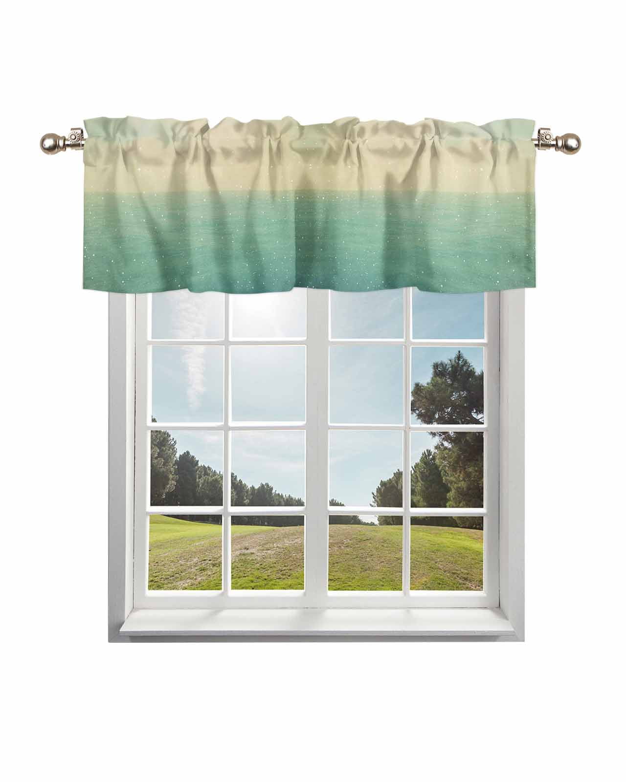 Glowing Ocean Sky Curtain Valance for Windows/Living Room/Kitchen ...