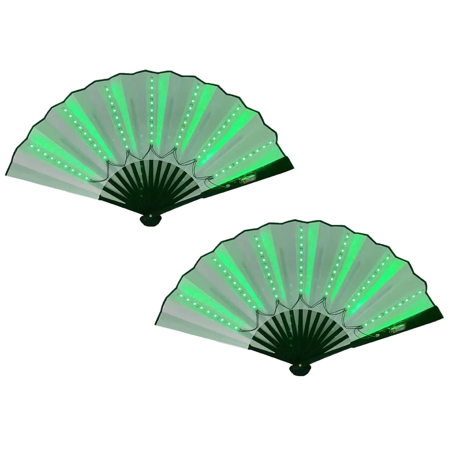 Glowing Party Hand Fan, Boots on The Ground LED Dance Fan with ...