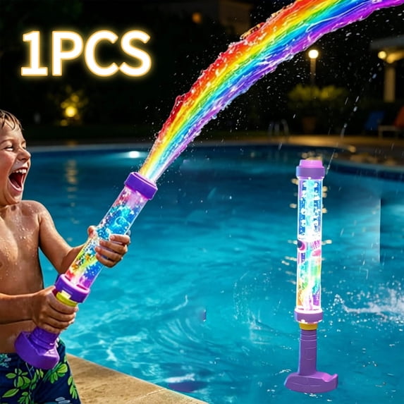 Glowing Rainbow LED Water Blaster | Summer Fun that Pops Like Magic ...