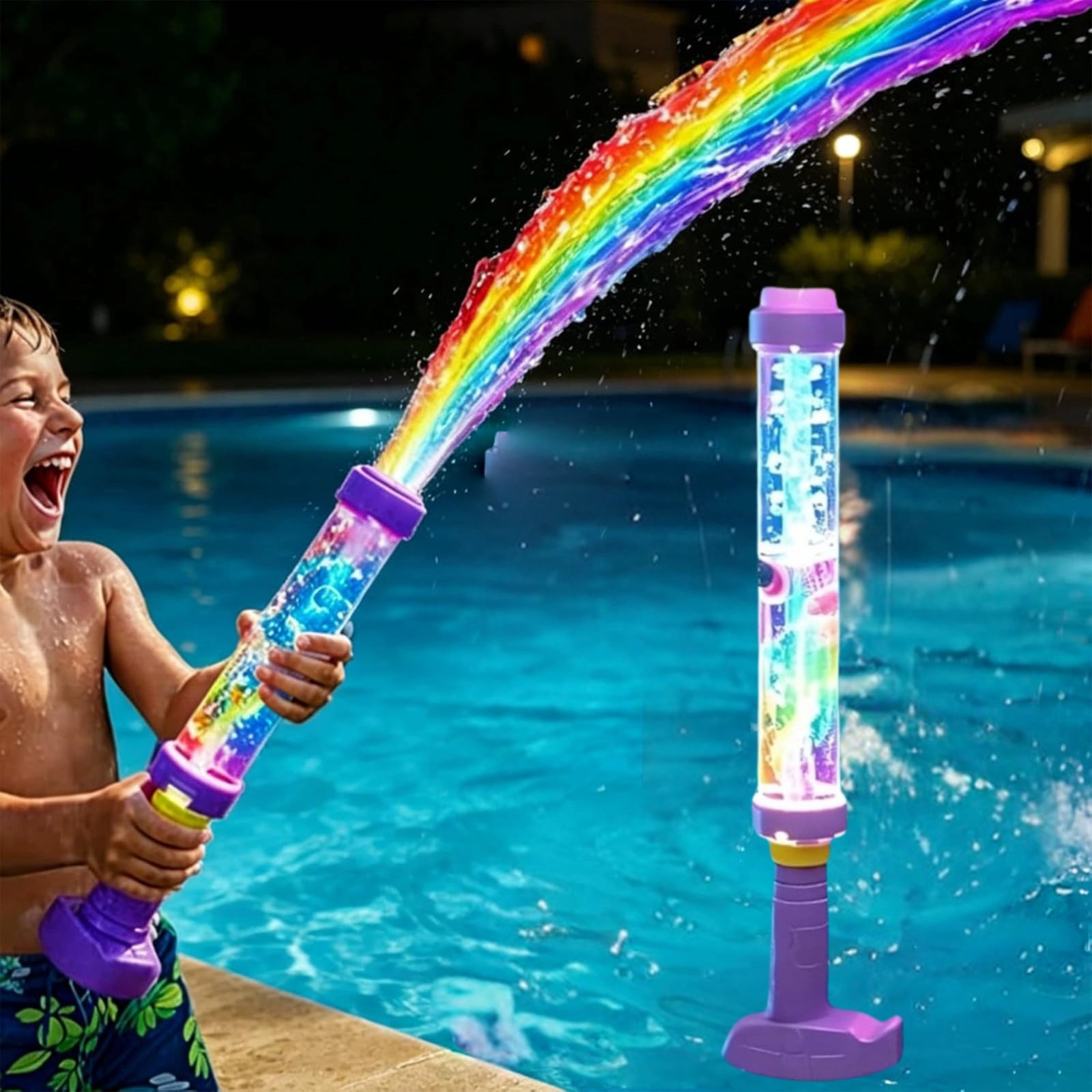 Glowing Rainbow LED Water Blaster | Summer Fun that Pops Like Magic ...
