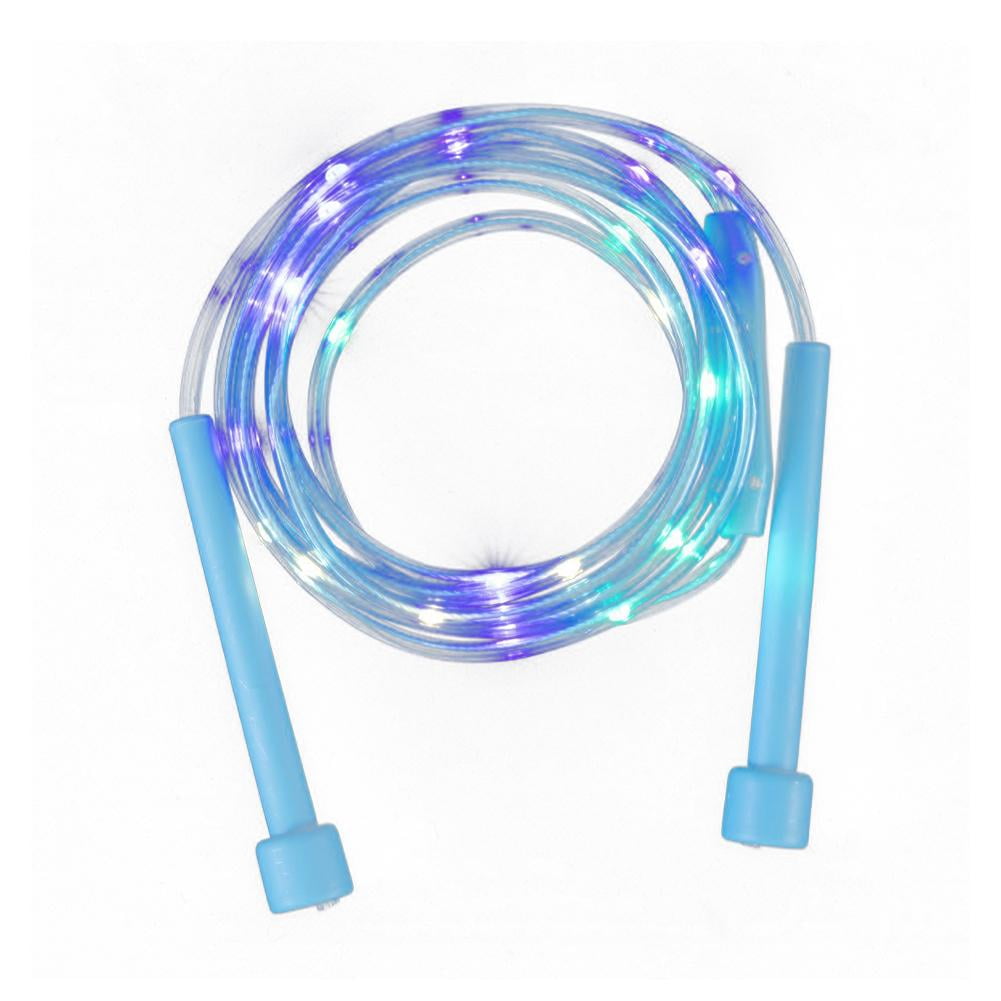 Glowing Rope Jumping Night Glow Colorful LED Light Weight For Exercise ...