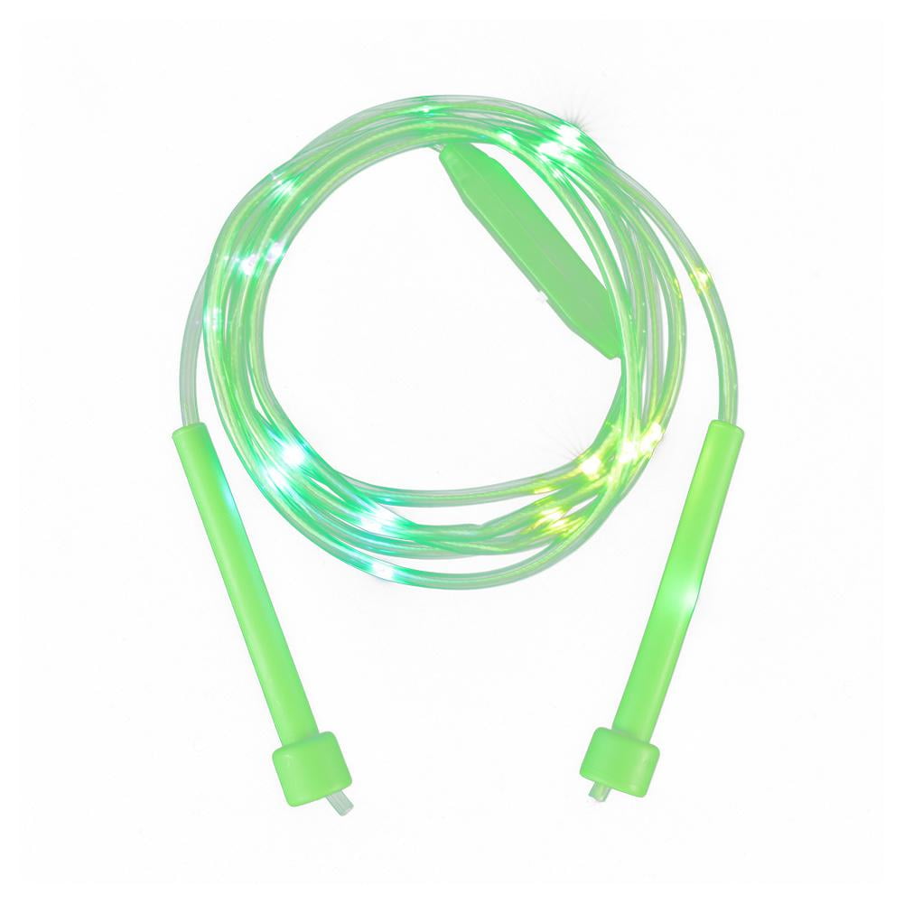 Glowing Rope Jumping Night Glow Colorful LED Light Weight For Exercise ...