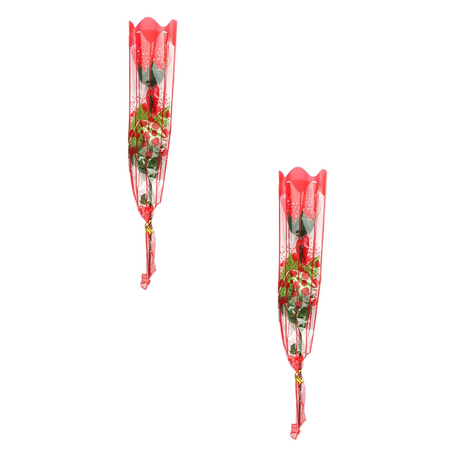 Glowing Rose Flowers LED Light Up Artificial Rose, Luminous Rose ...