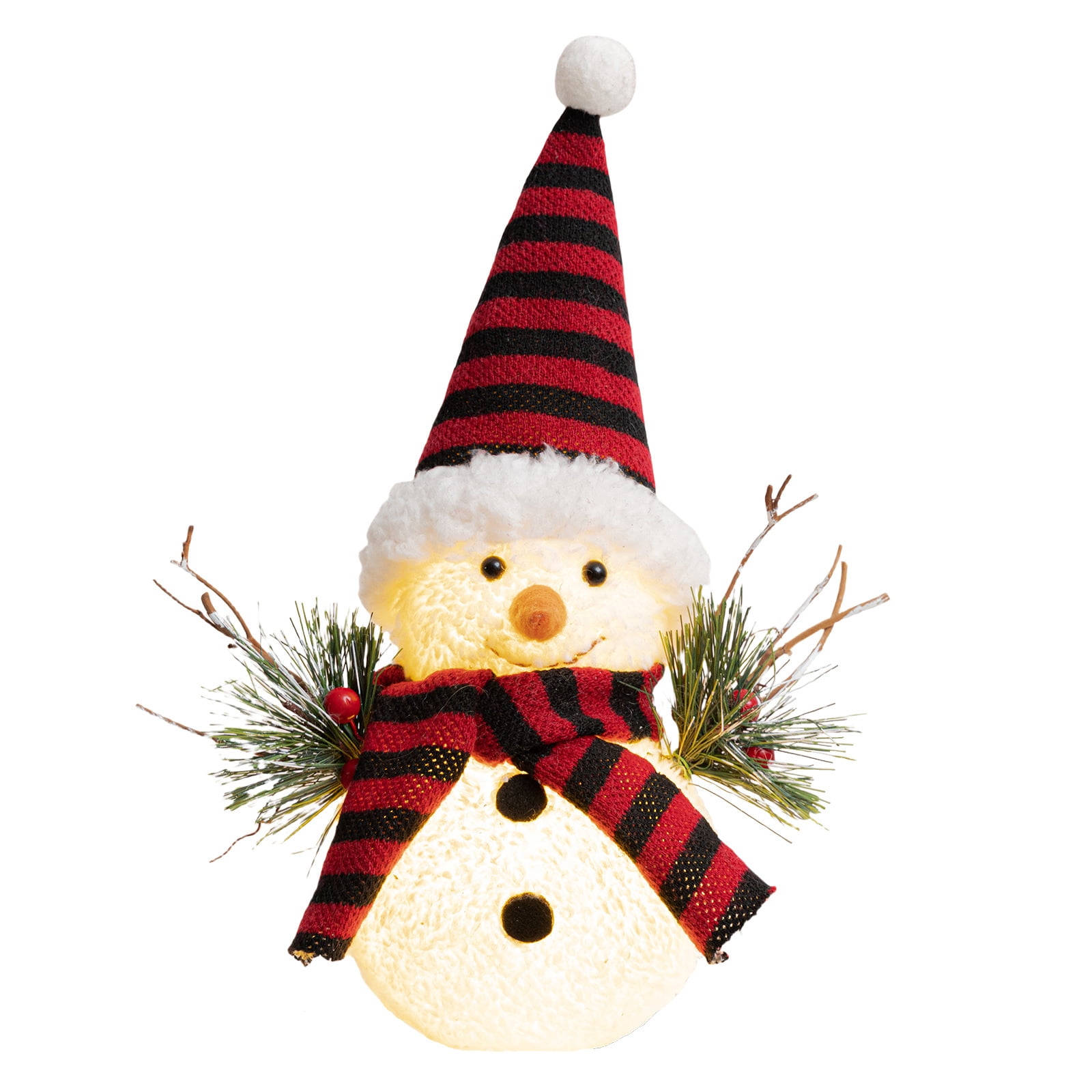 Glowing Snowman Decor for Christmas, Halloween, and Winter - 10 Inch ...