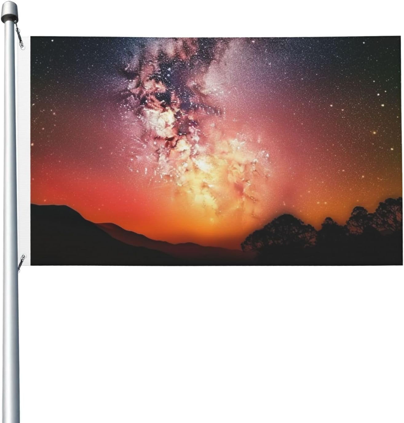Glowing Sunset Starry Sky Garden Flag Welcome Flags for Outside Holiday ...