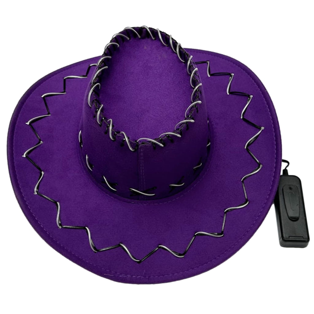 Glowing Top Hat Fedora Hat Musical Festival Novelty Costume Hat Party ...
