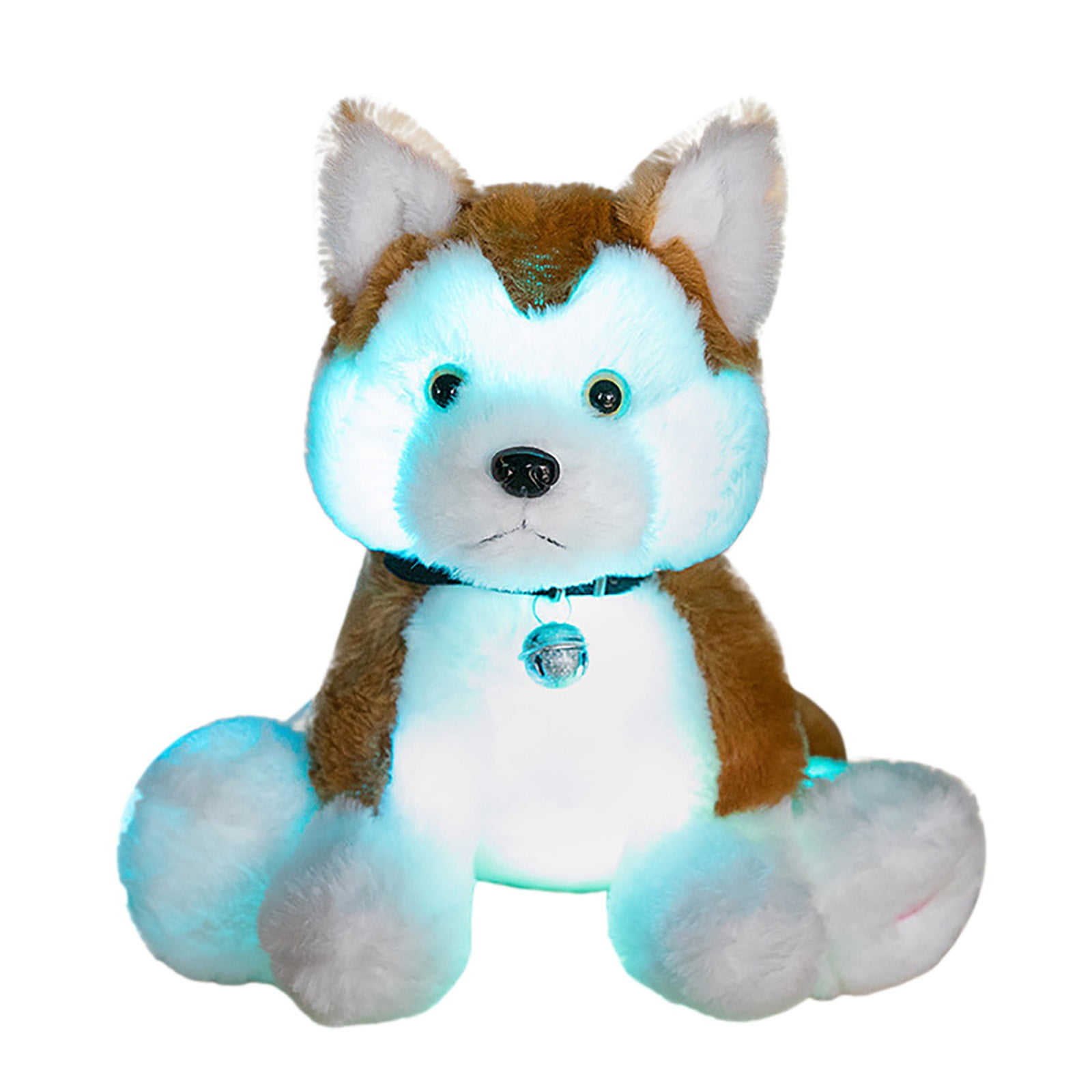 Glowing Toy Light Up Cuddly Dog Stuffed Toy Baby Soothing Doll With LED ...