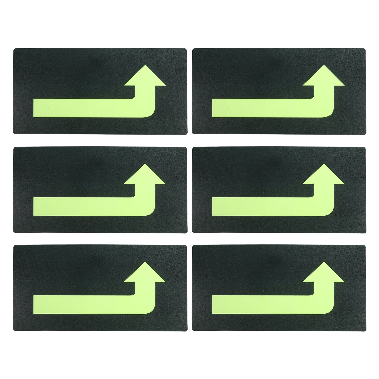Glowing Turn Left Sign Sticker, 12 Pack Directional Adhesive Removable ...