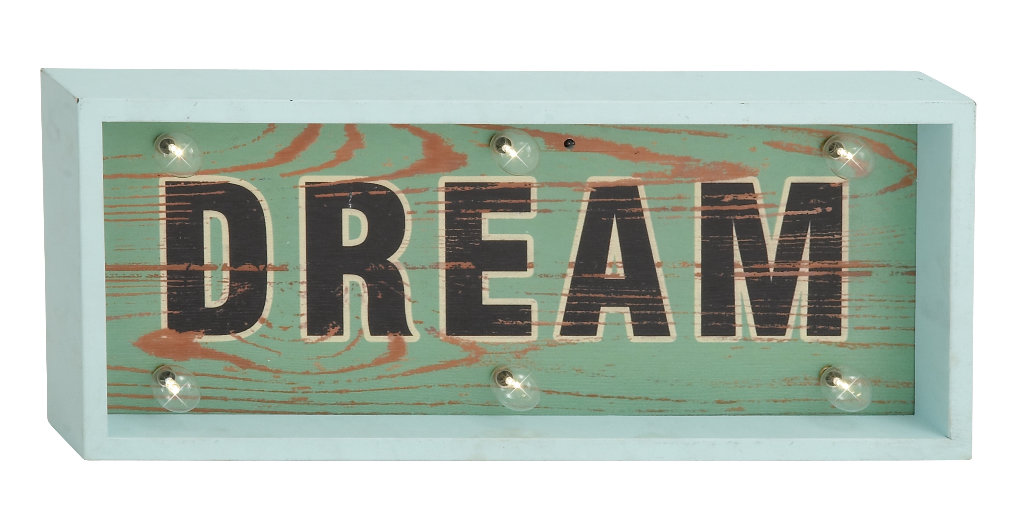 Glowing Wood Led Dream Sign - Walmart.com