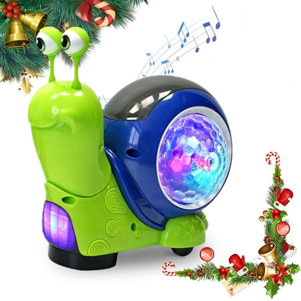 Glowing and Music Playing Crawling Snail, 2026 New Auto Moving ...