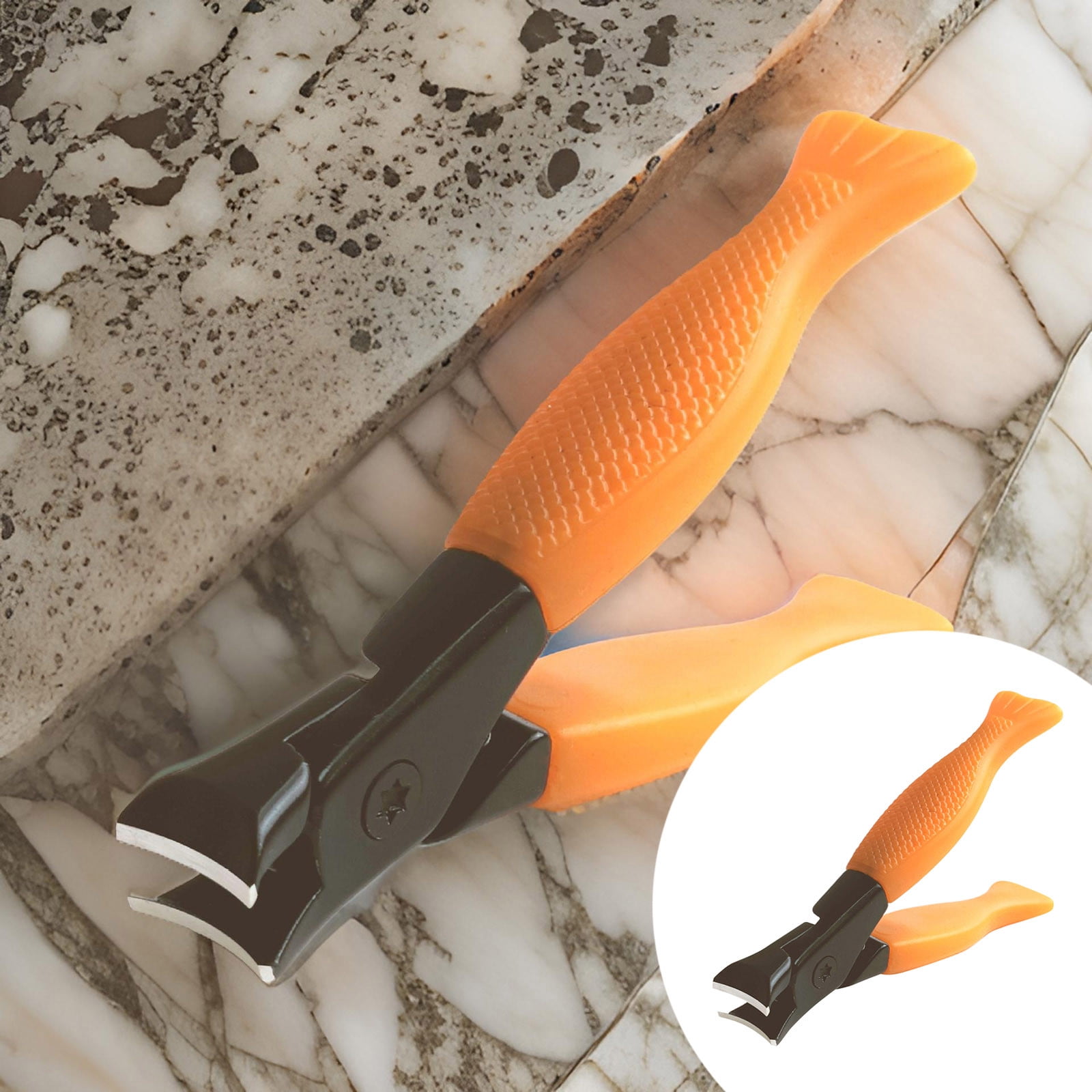 Glowlia Professional Thick Nail Clipper Set - Wide Jaw Toenail Cutter ...