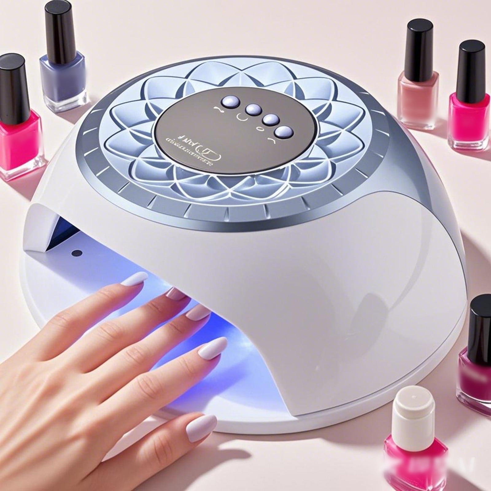 Glowlia Upgraded Large Nail Lamps & NailFungus Light Device For ...
