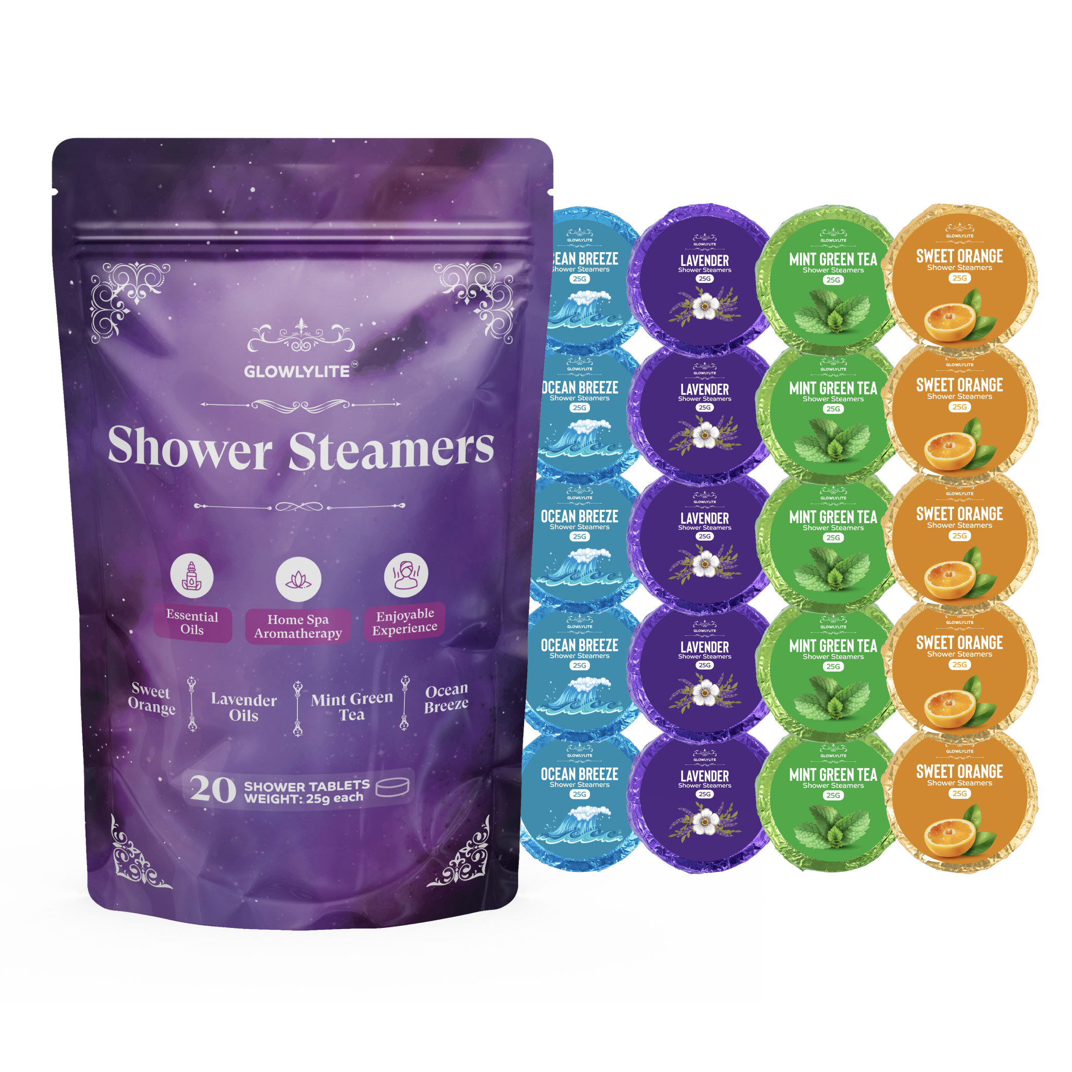 Vicks VapoShower Aromatherapy Shower Bomb, Soothing Vapor Steam, 9 ...