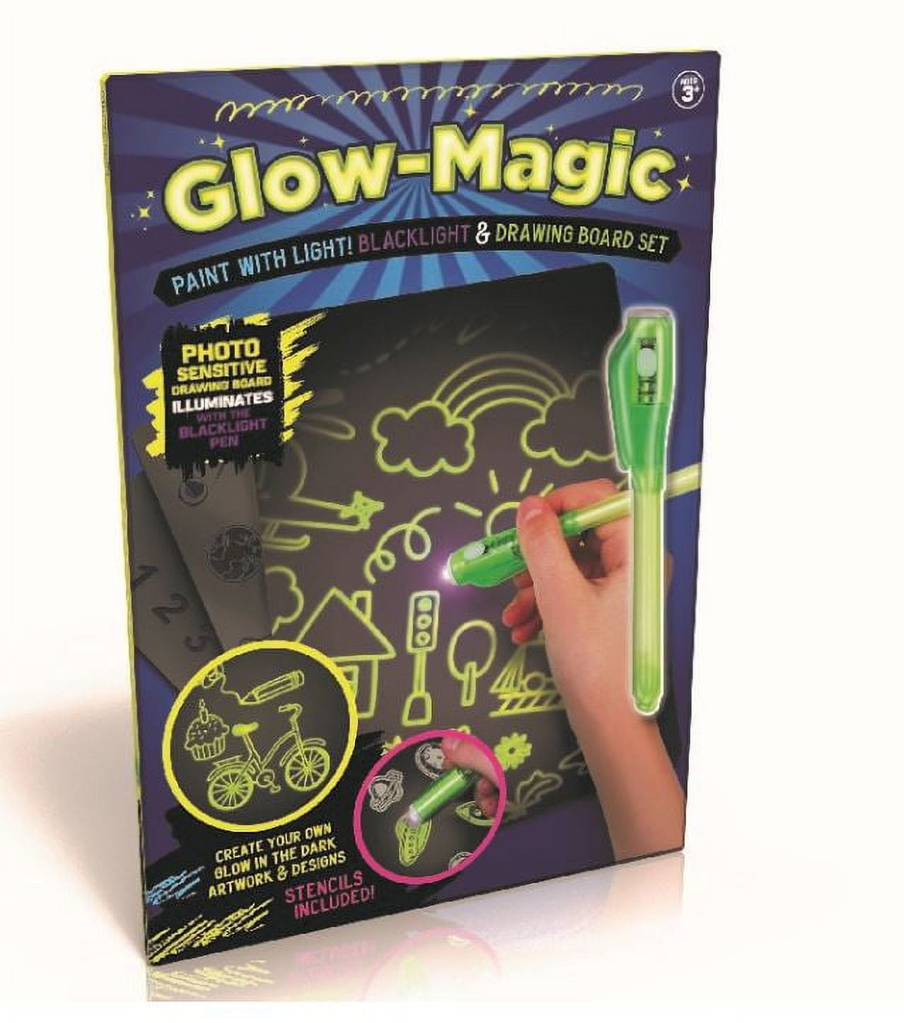 Glowmagic Board 3+ Years Toy Doodle Tablet with Light Drawing Board Set, 11x8x 0.17 in, 0.53 lbs ...