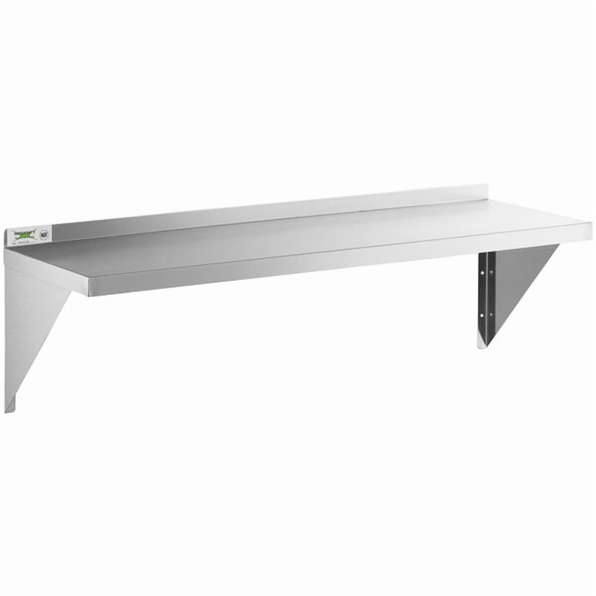 Glownary 18 Gauge Stainless Steel 15" x 48" Solid Wall Shelf - Walmart.com