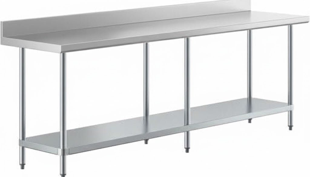 Glownary 24" x 96" 18-Gauge 304 Stainless Steel Commercial Work Table ...