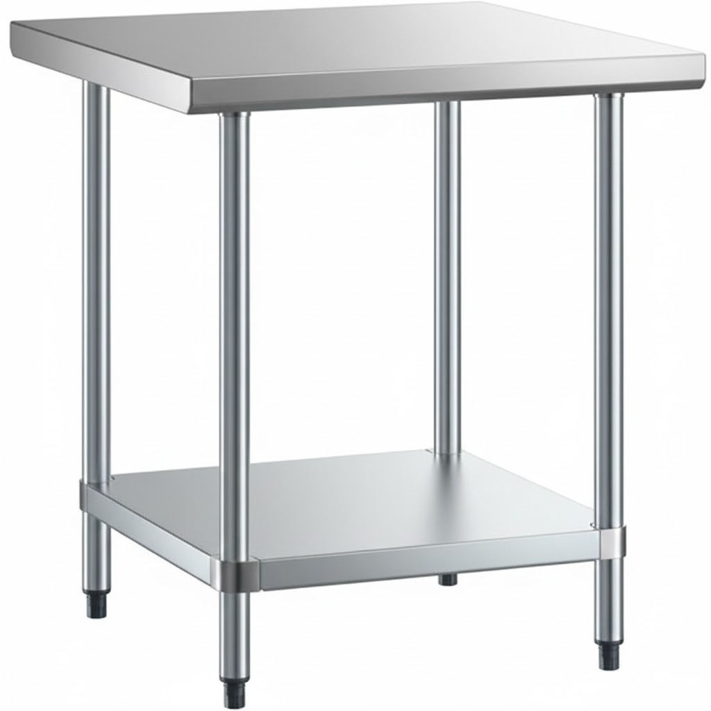 Glownary 30" x 30" 18-Gauge 304 Stainless Steel Commercial Work Table ...