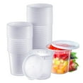 Glownary [Case of 240 ] Plastic Deli Food Storage Containers with ...
