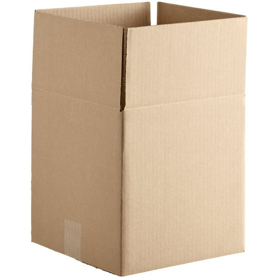 Glownary Corrugated Shipping Box, 10 x 10 x 10 Inches, Kraft Brown, RSC ...