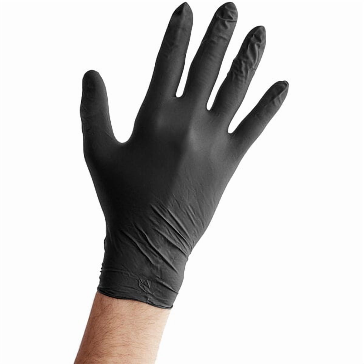 Glownary Powder-Free Disposable Nitrile 5 Mil Thick Textured Gloves ...