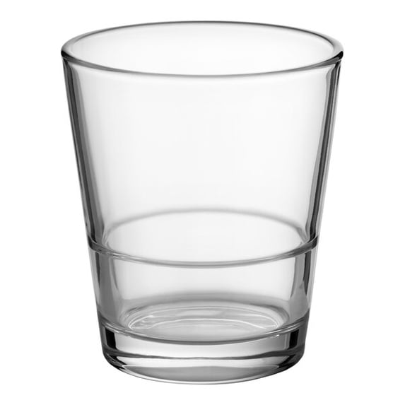 Glownary Select Stackable Rocks Glass, 12 oz Clear Glass, Old Fashioned ...