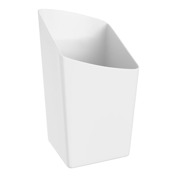 Glownary White Plastic Mini Appetizer Cups, Square Angled Design, 2.5 ...