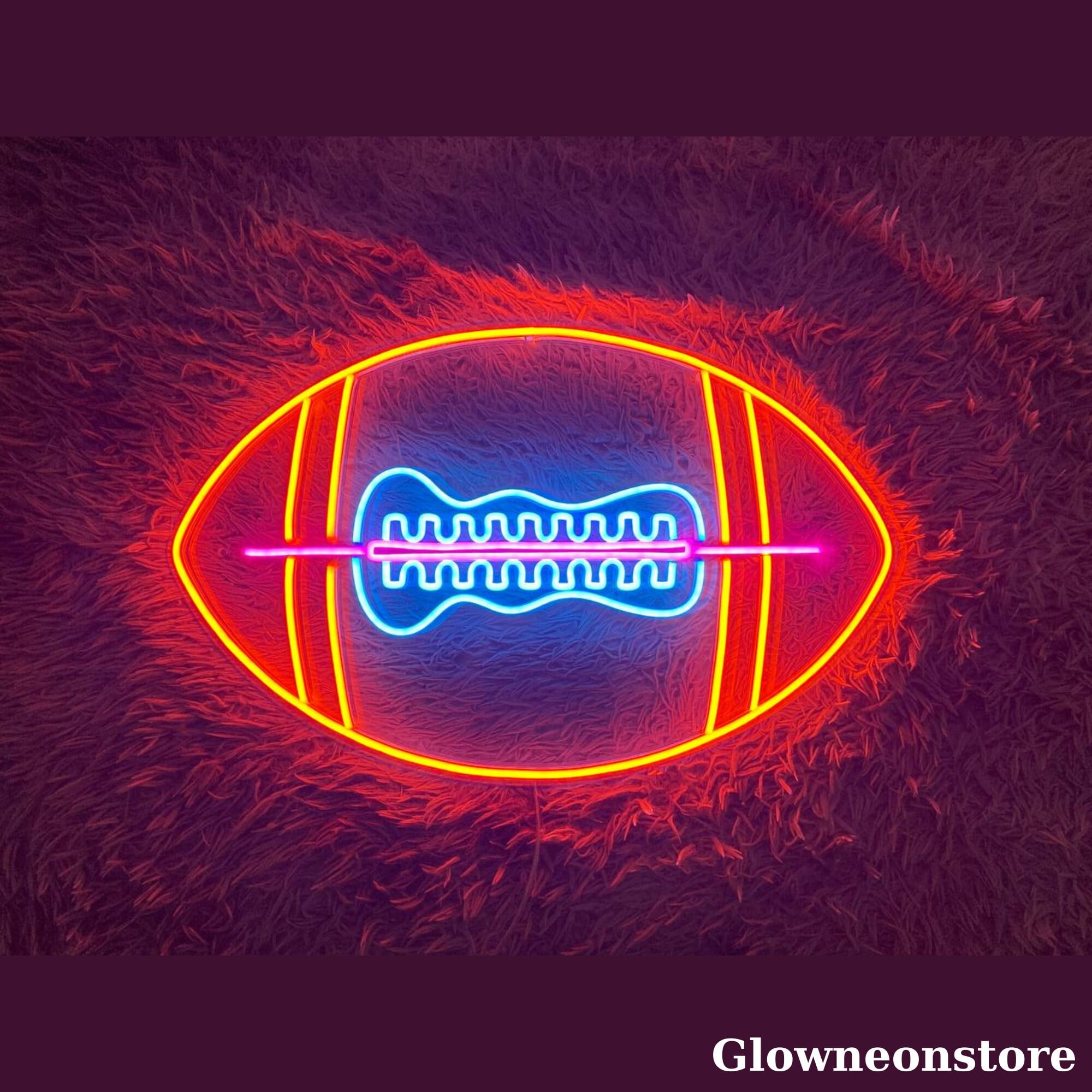 Glowneon American Football Neon Sign, Rugby Led Sign, American Football ...