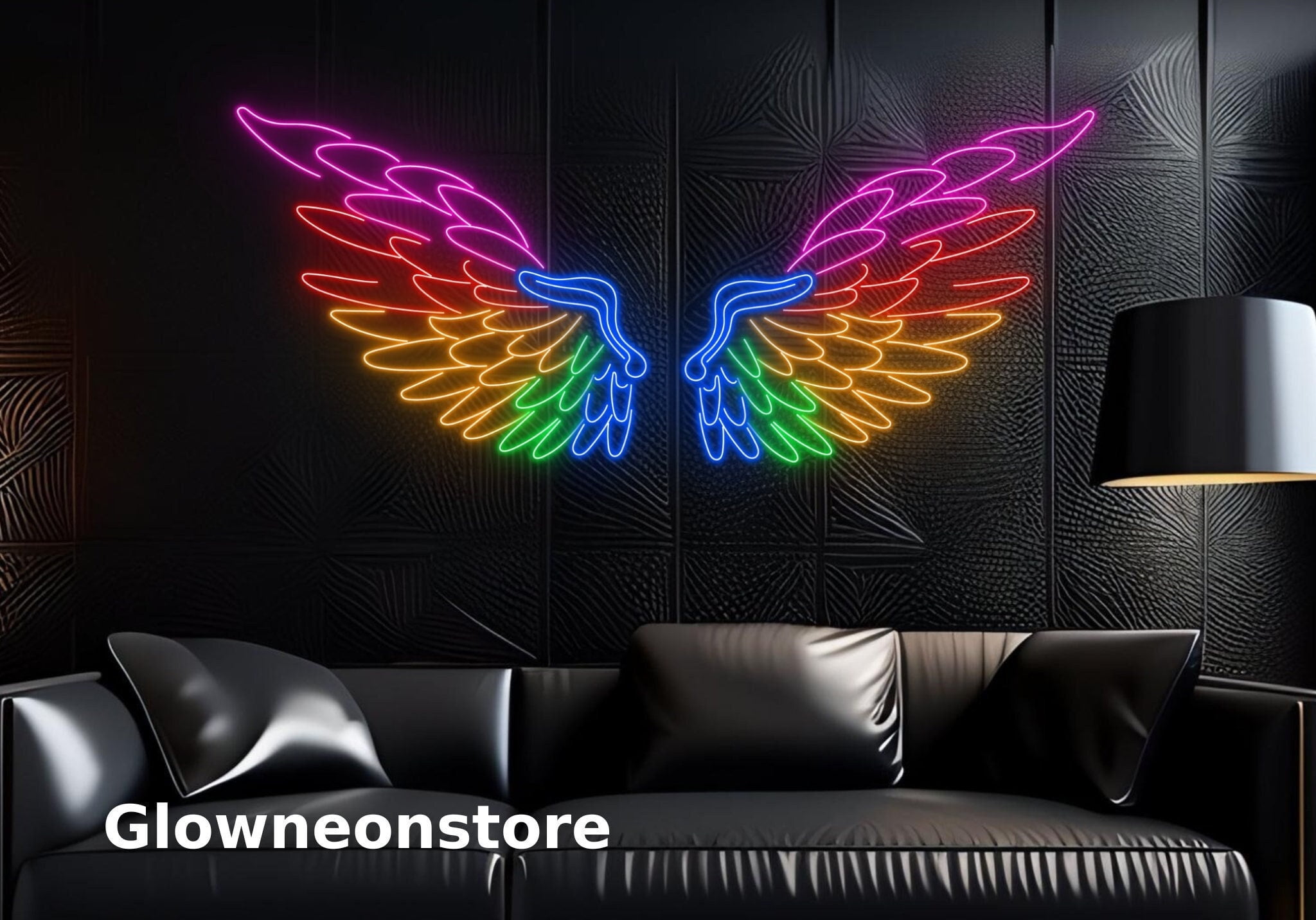 Glowneon Angel Wings Neon Sign, Angel Wings Led Light, Wings Of Angels ...
