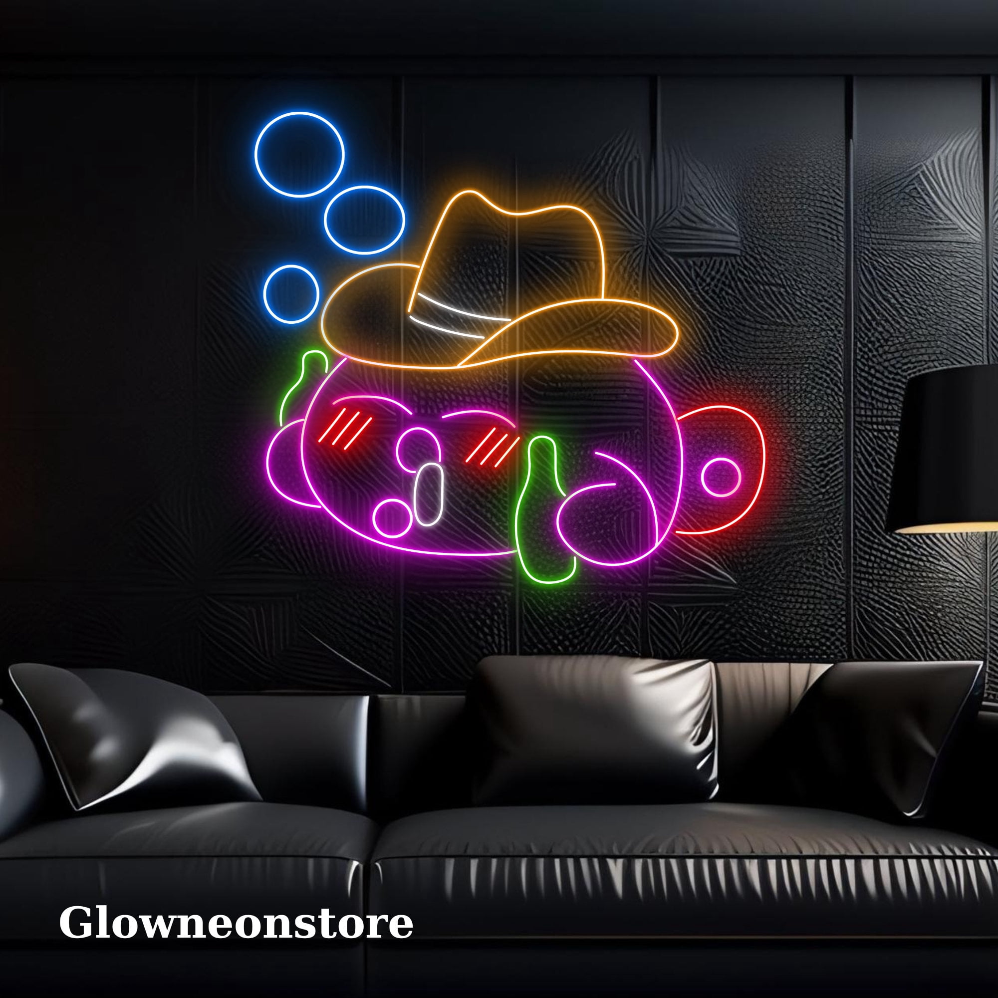 Glowneon Anime Drunk Neon Sign Anime Drunk Decor Shop Neon Sign Custom Bar Neon Light