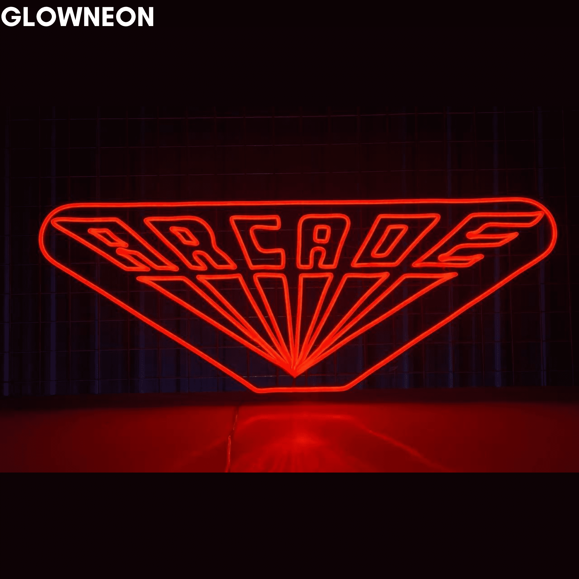 Glowneon Arcade Neon Sign, Arcade Pinball Game Room Wall Led Light ...