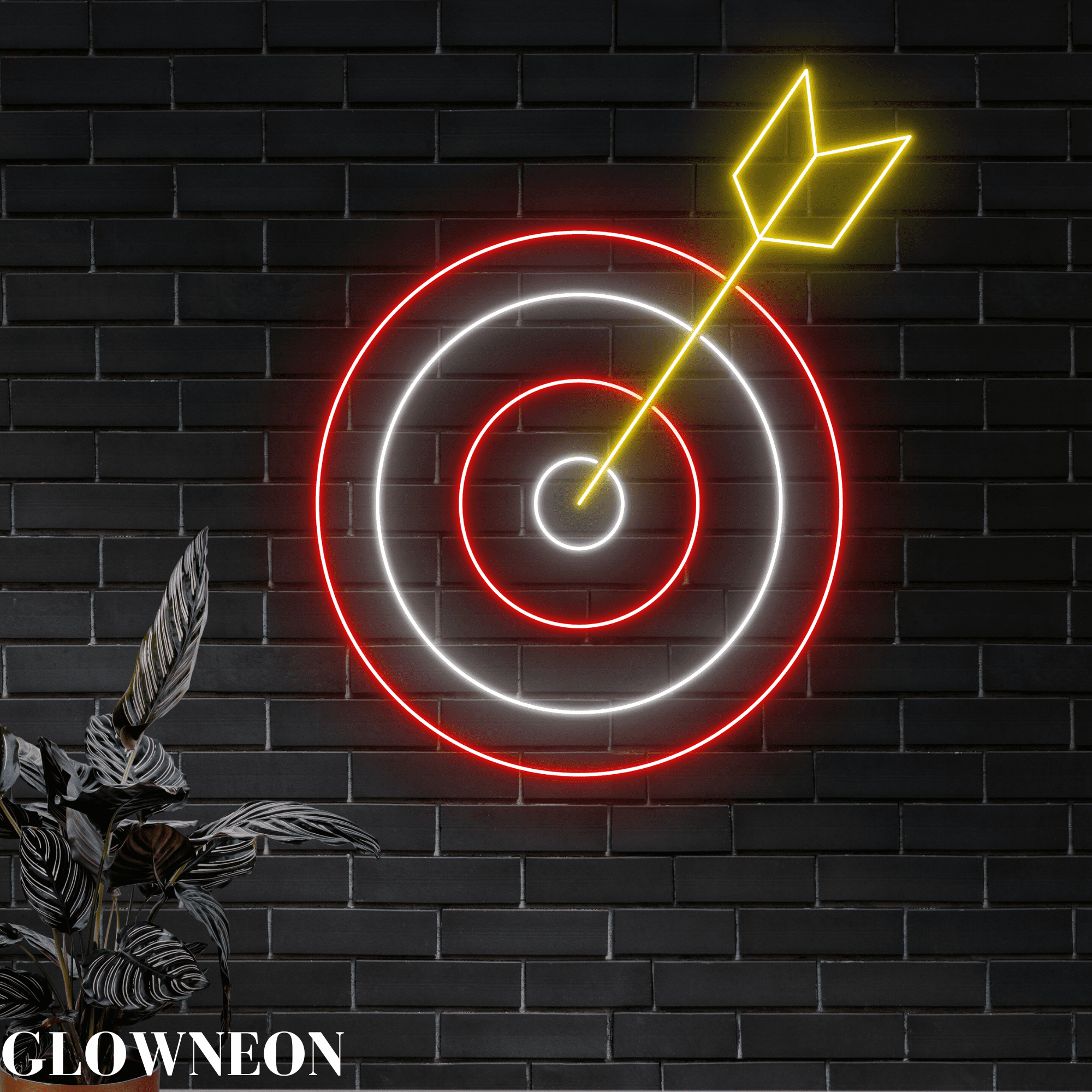 Glowneon Archery Neon Sign, Archery Led Sign, Game Room Wall Decor ...