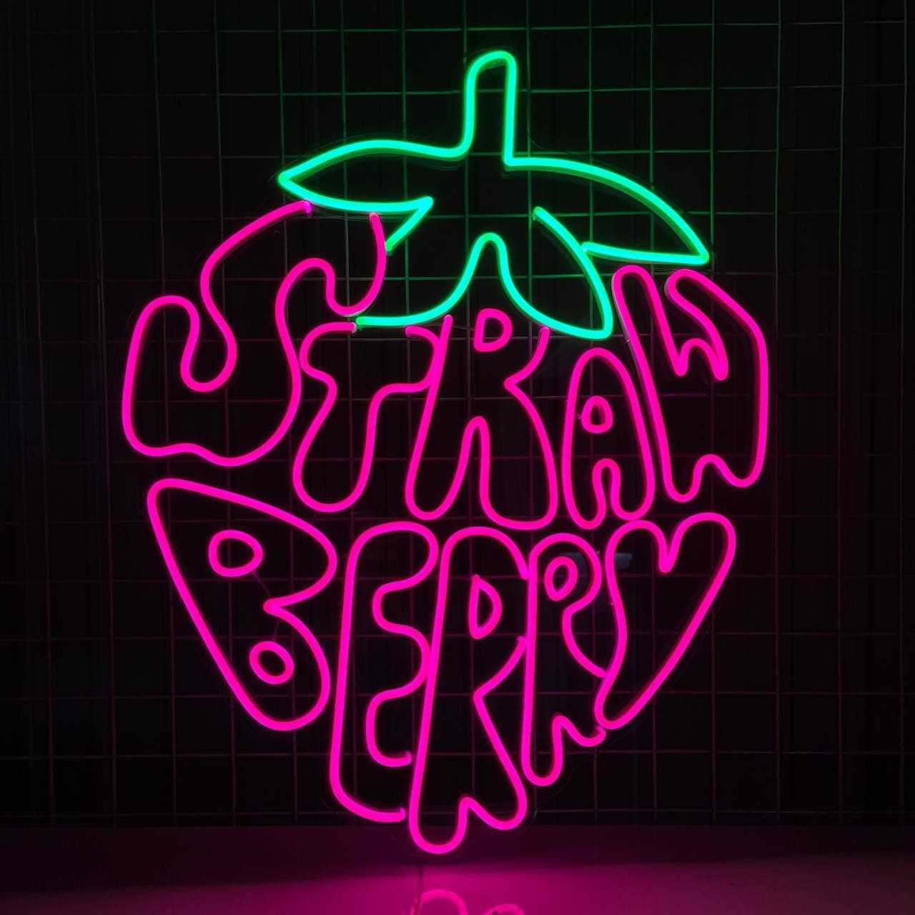 Glowneon Art Strawberry Neon Sign, Fruits Wall Art Decor - Walmart.com
