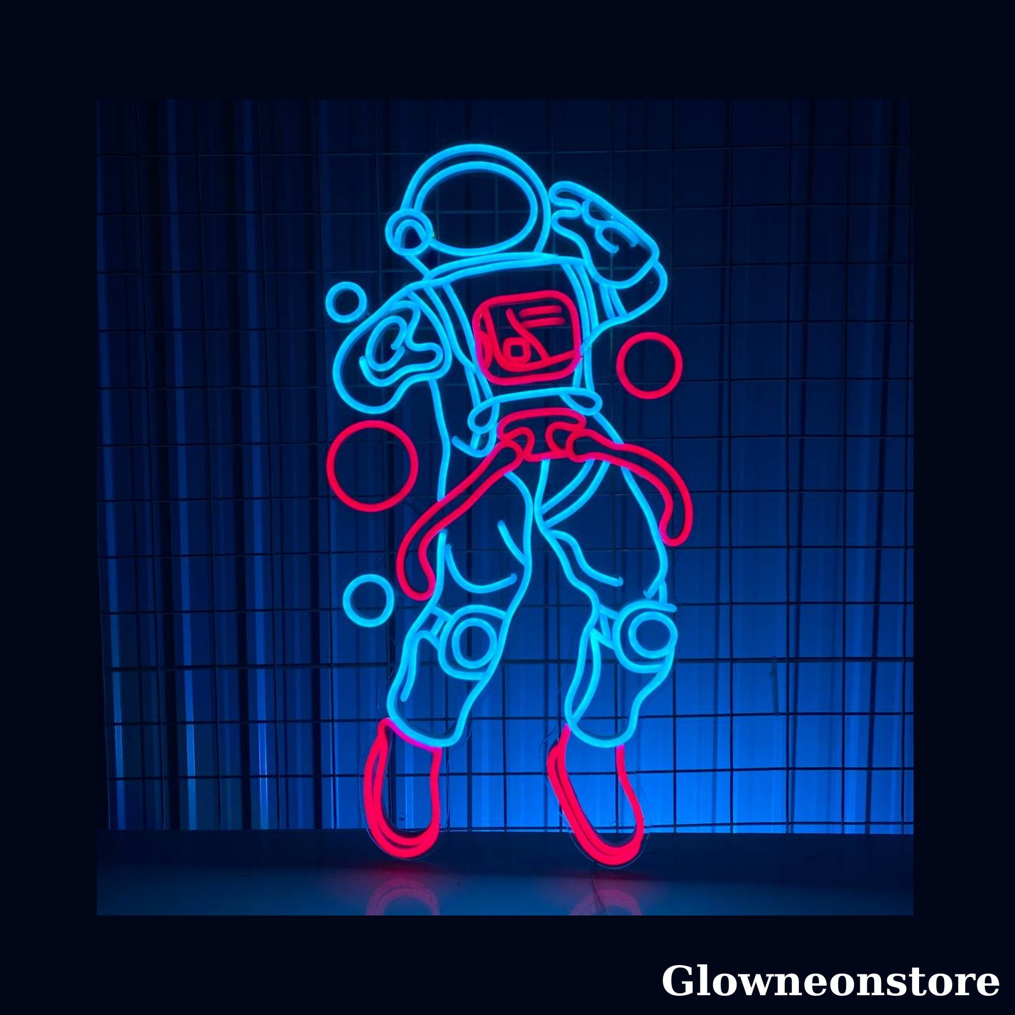 Glowneon Astronaut Art Neon Sign, Astronaut Led Sign, Spaceman Neon ...