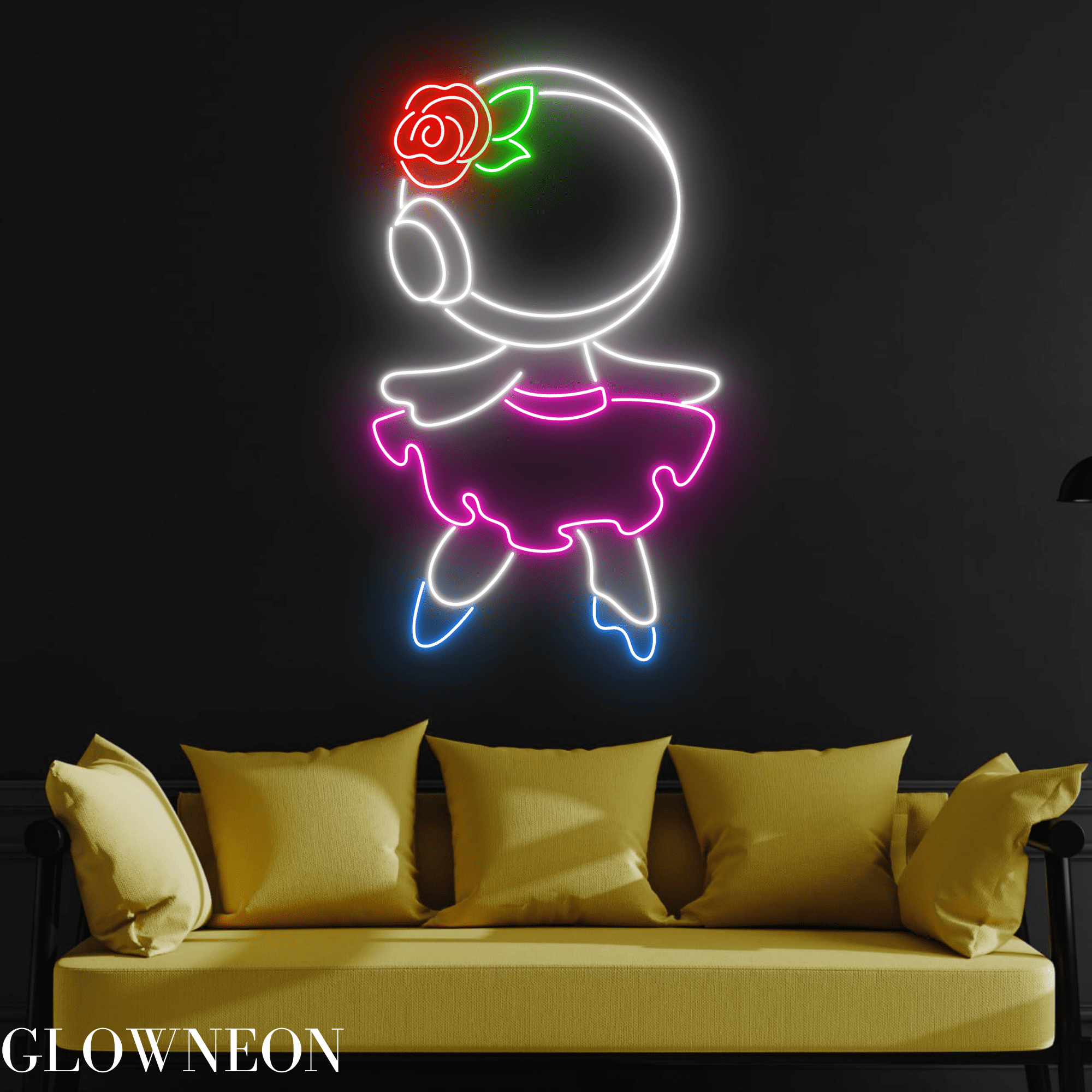 Glowneon Astronaut Ballet Neon Sign, Astronaut Led Sign, Gift For Kid ...