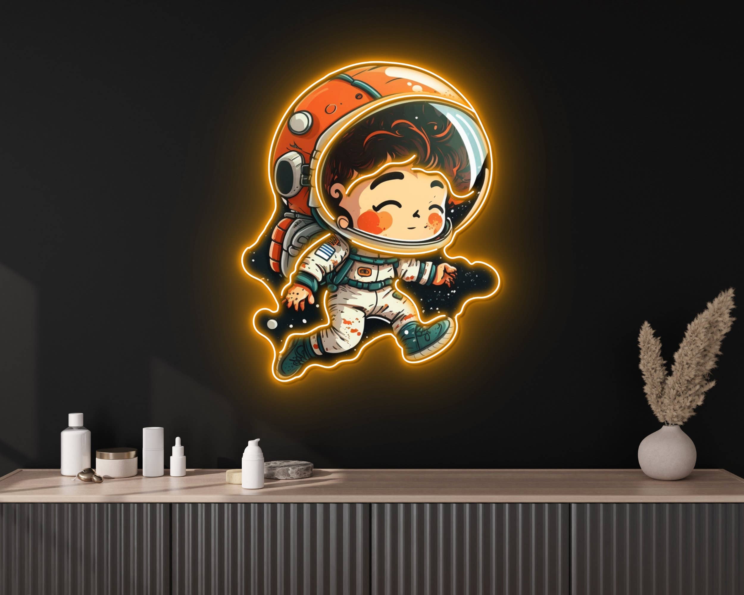 Glowneon Astronaut Boy Acrylic Neon Signs, Wall Decor - Walmart.com