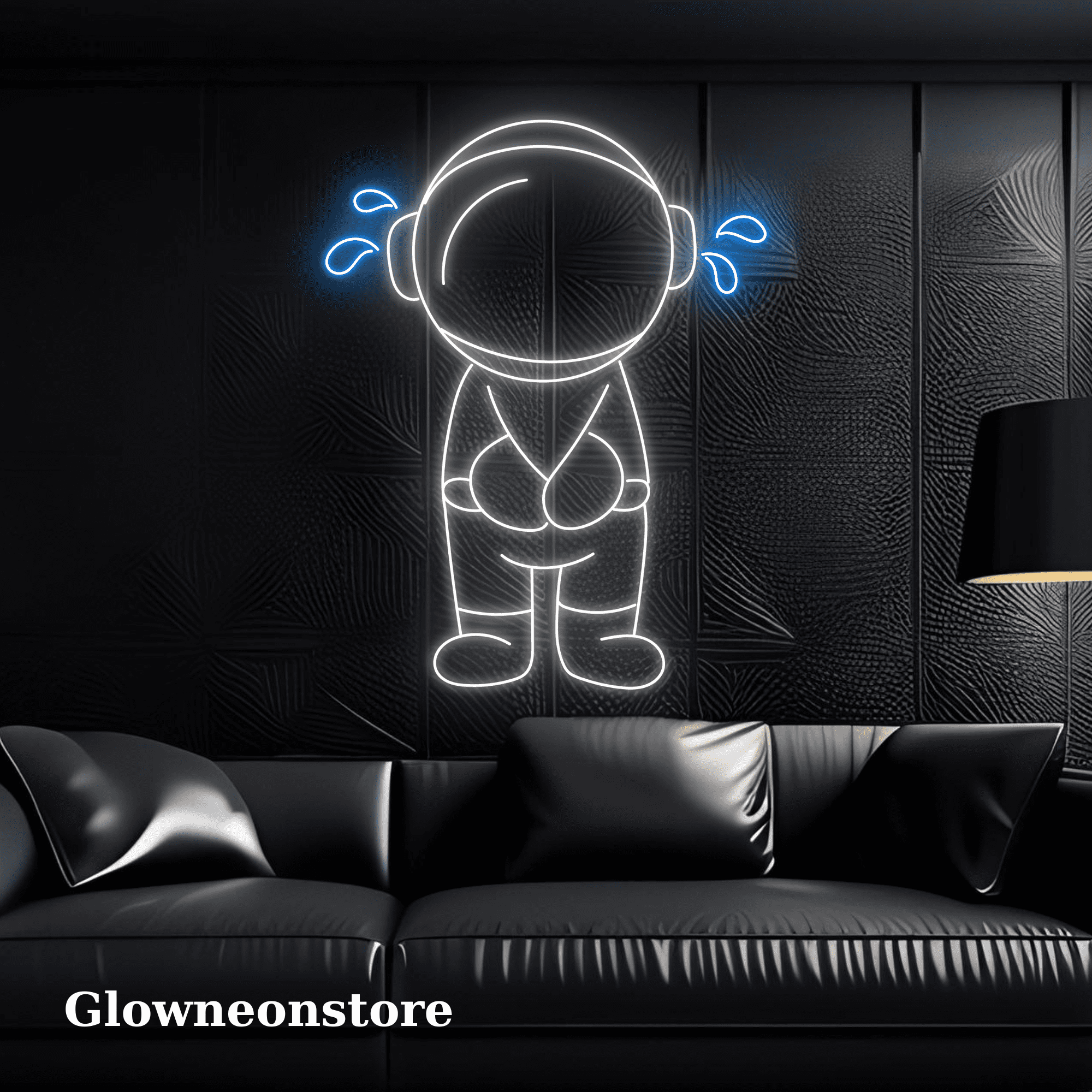 Glowneon Astronaut Cry Neon Sign, Spaceman Cry Wall Art Sign Decor ...
