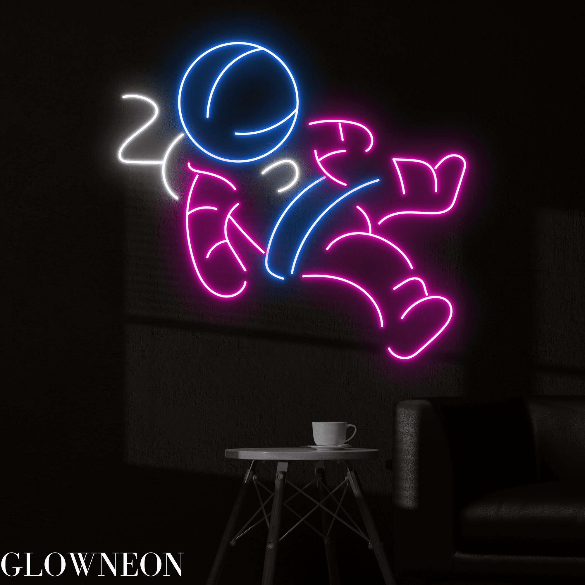 Glowneon Astronaut Flies Neon Sign, Astronaut Led Sign, Gift For Kid ...