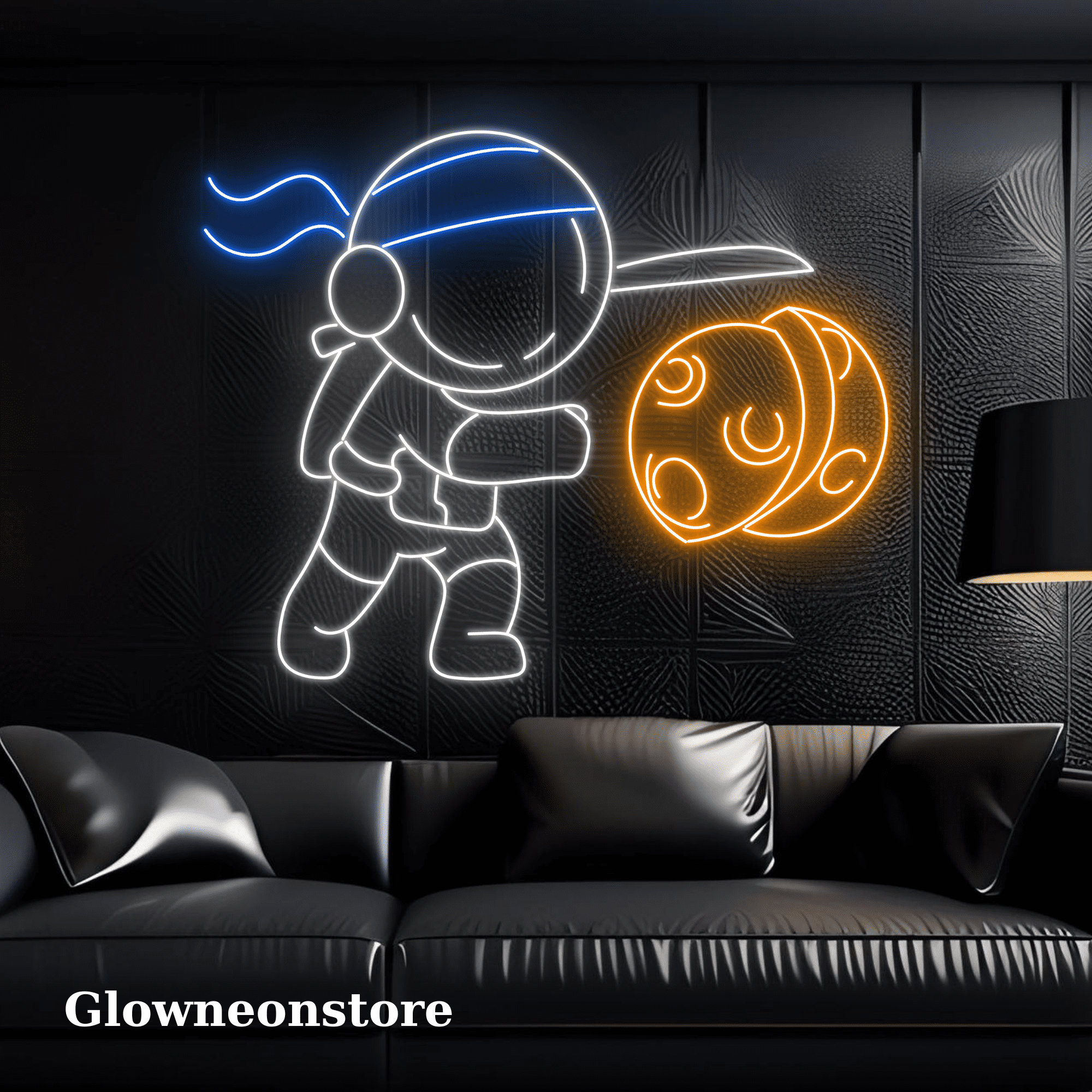 Glowneon Astronaut Ninja Neon Sign, Astronaut Ninja Led Light Decor ...
