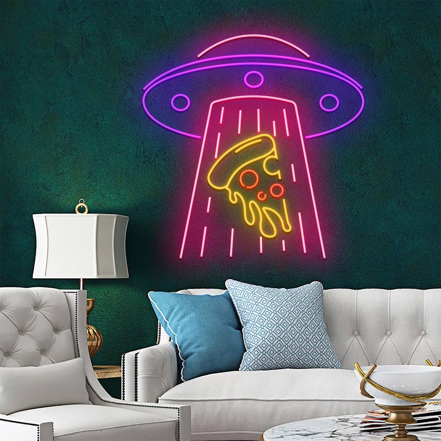 Glowneon Astronaut Pizza Neon Signs, Spaceman Led Sign - Walmart.com