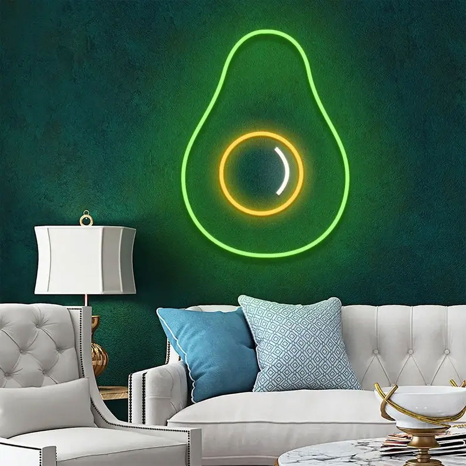 Glowneon Avocado Neon Sign, Fruit Led Sign, Nursery Room Decor ...