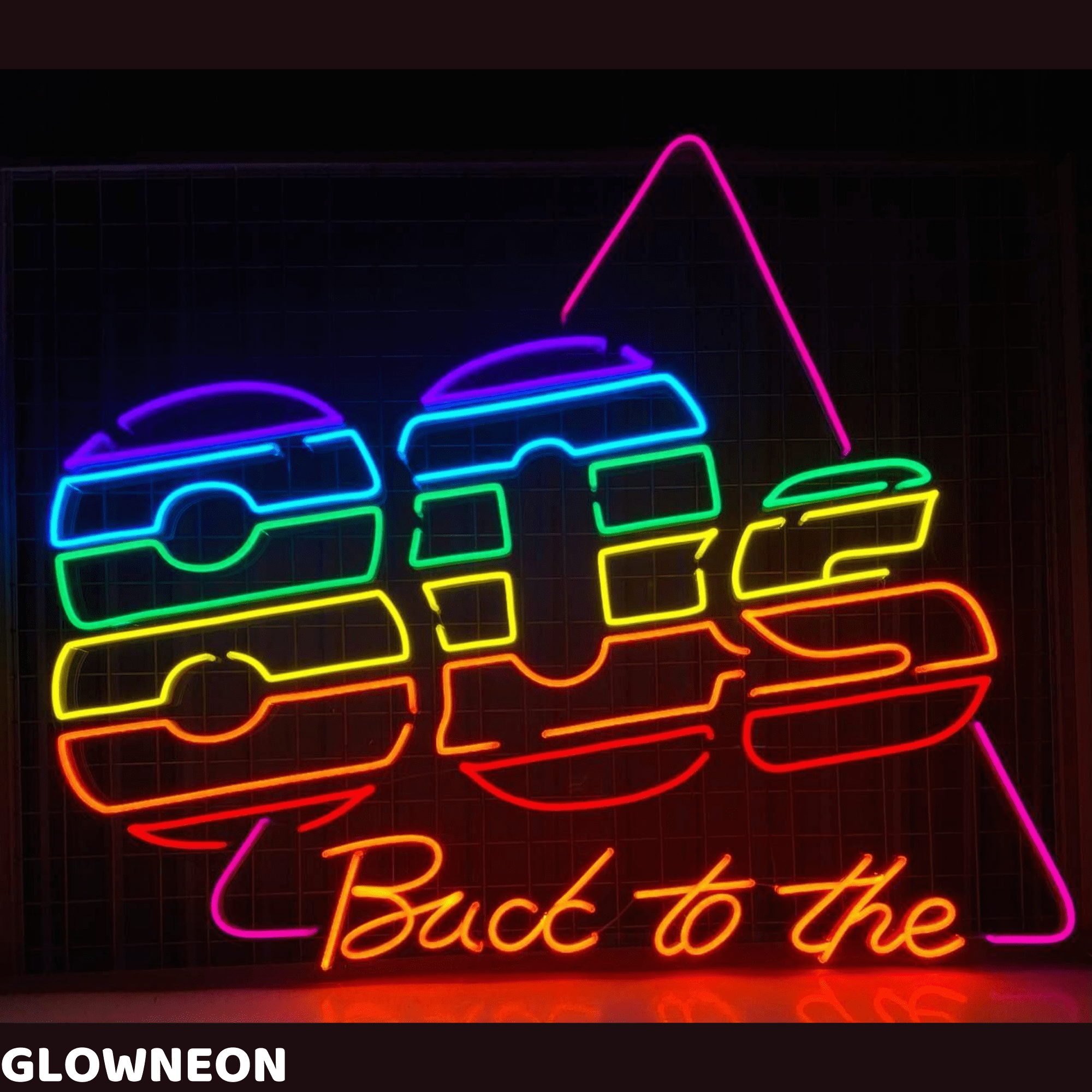 Glowneon Back To The 80s Neon Sign, 80s Music Party Bar Wall Led Sign ...