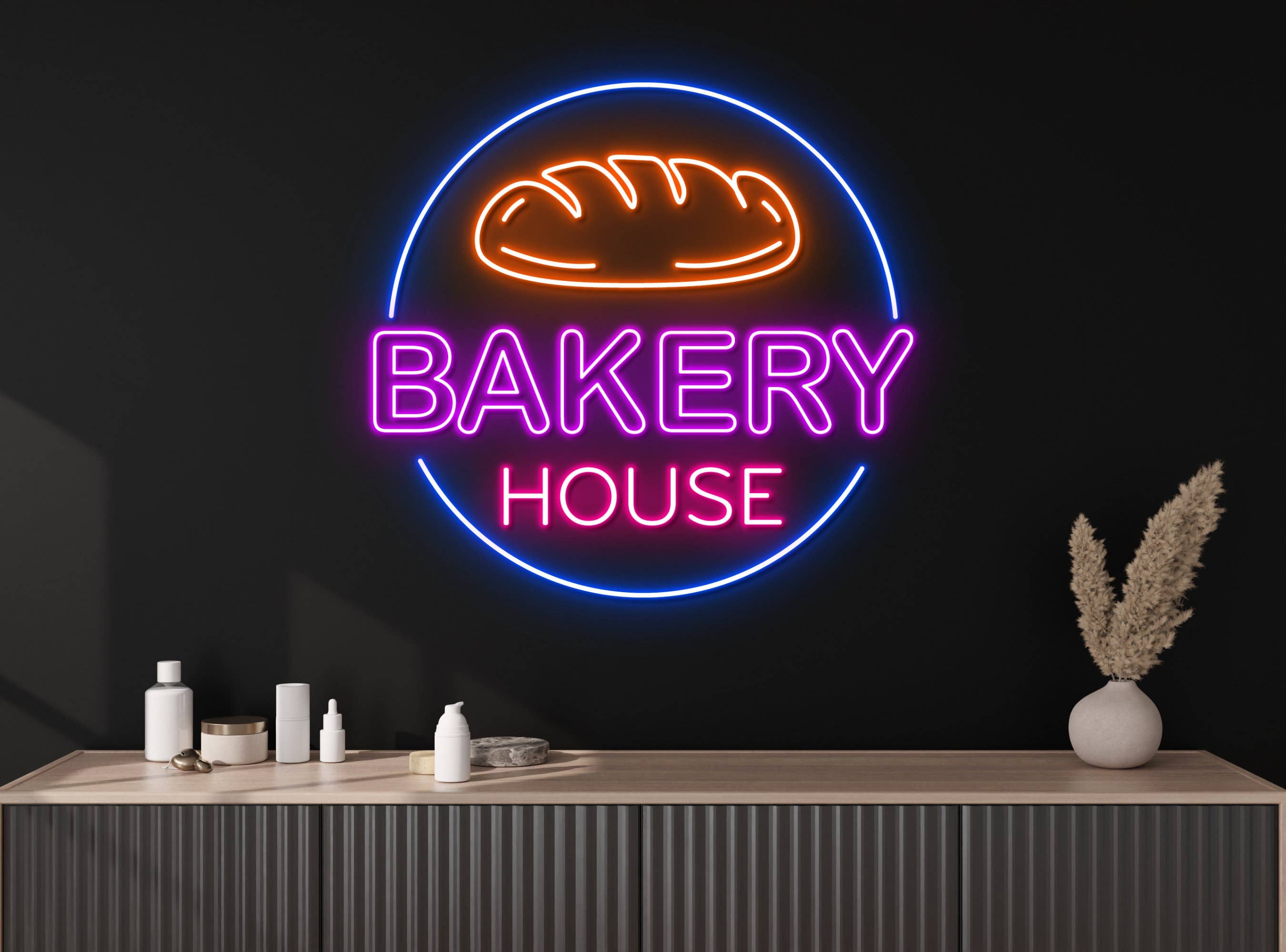 Glowneon Bakery House Shop Neon Sign, Bread Shop Wall Decor - Walmart.com