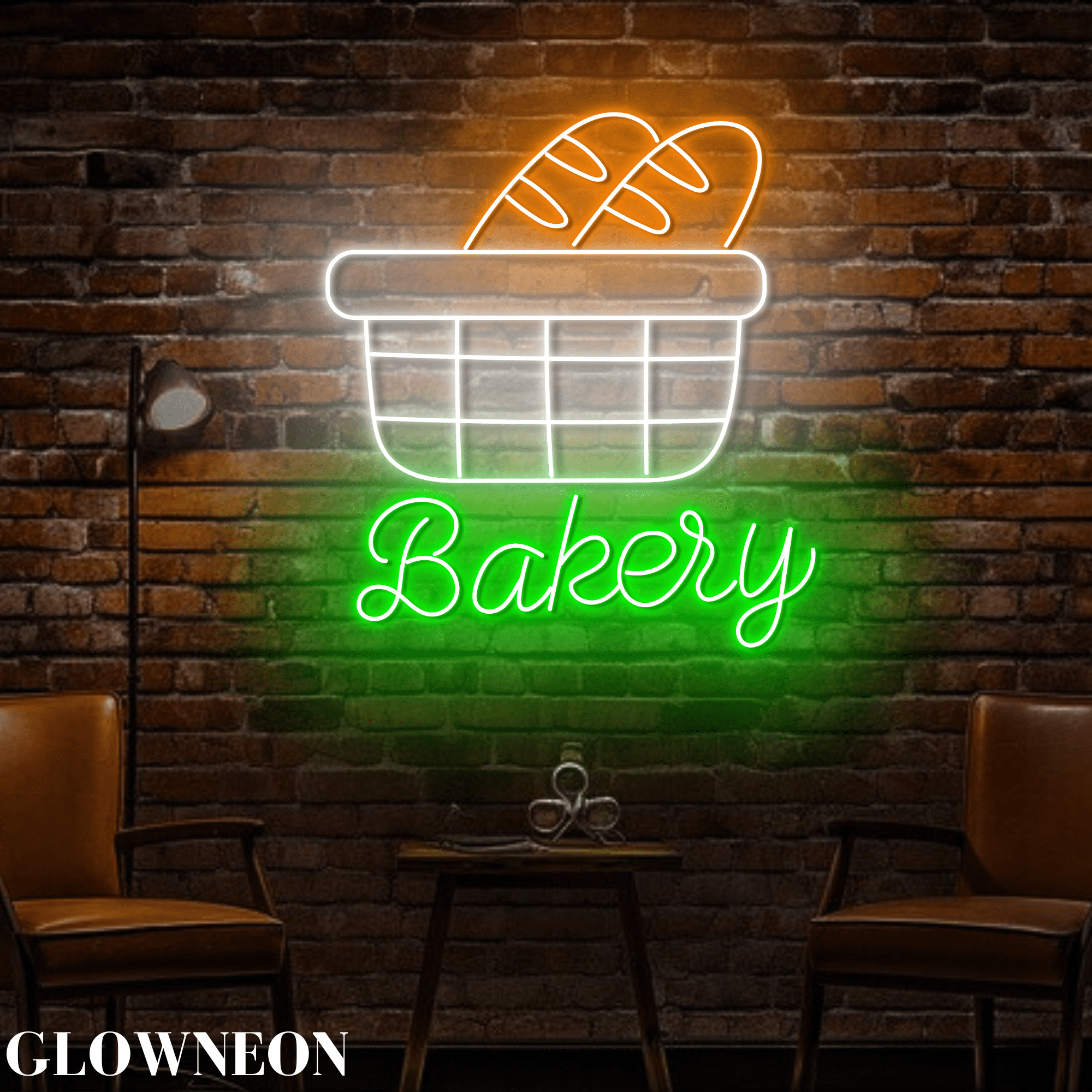 Glowneon Bakery Neon Sign, Bread Bakery Led Sign, Bread Shop Wall Art ...