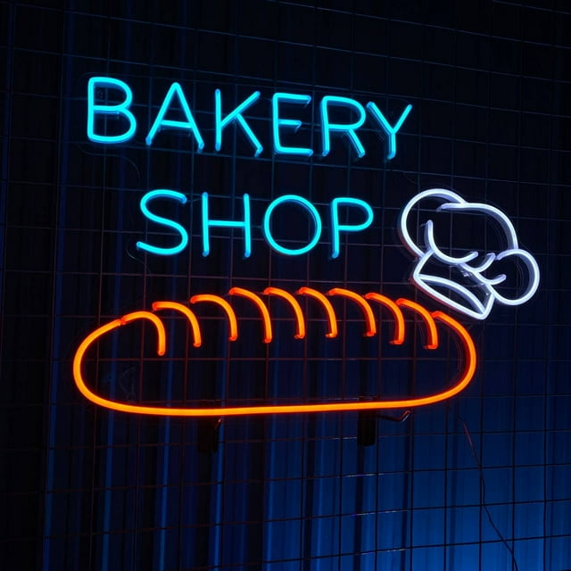 Glowneon Bakery Shop Neon Sign, Bakery Shop Sign, Light Sign Decor ...
