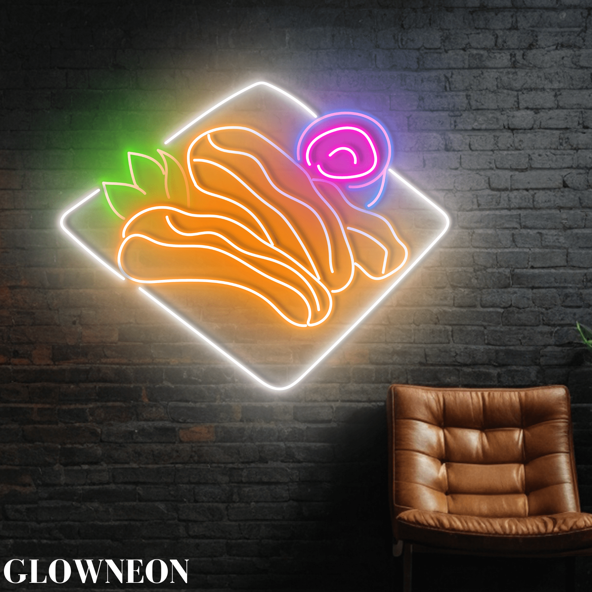 Glowneon Barbecue Ribs Led Neon Sign, Barbecue Ribs For BBQ Bar Decor ...