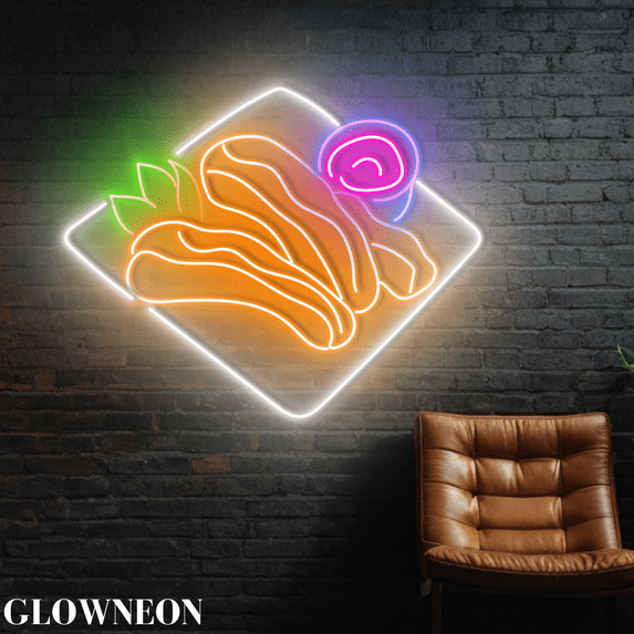 Glowneon Barbecue Ribs Led Neon Sign, Barbecue Ribs For BBQ Bar Decor ...