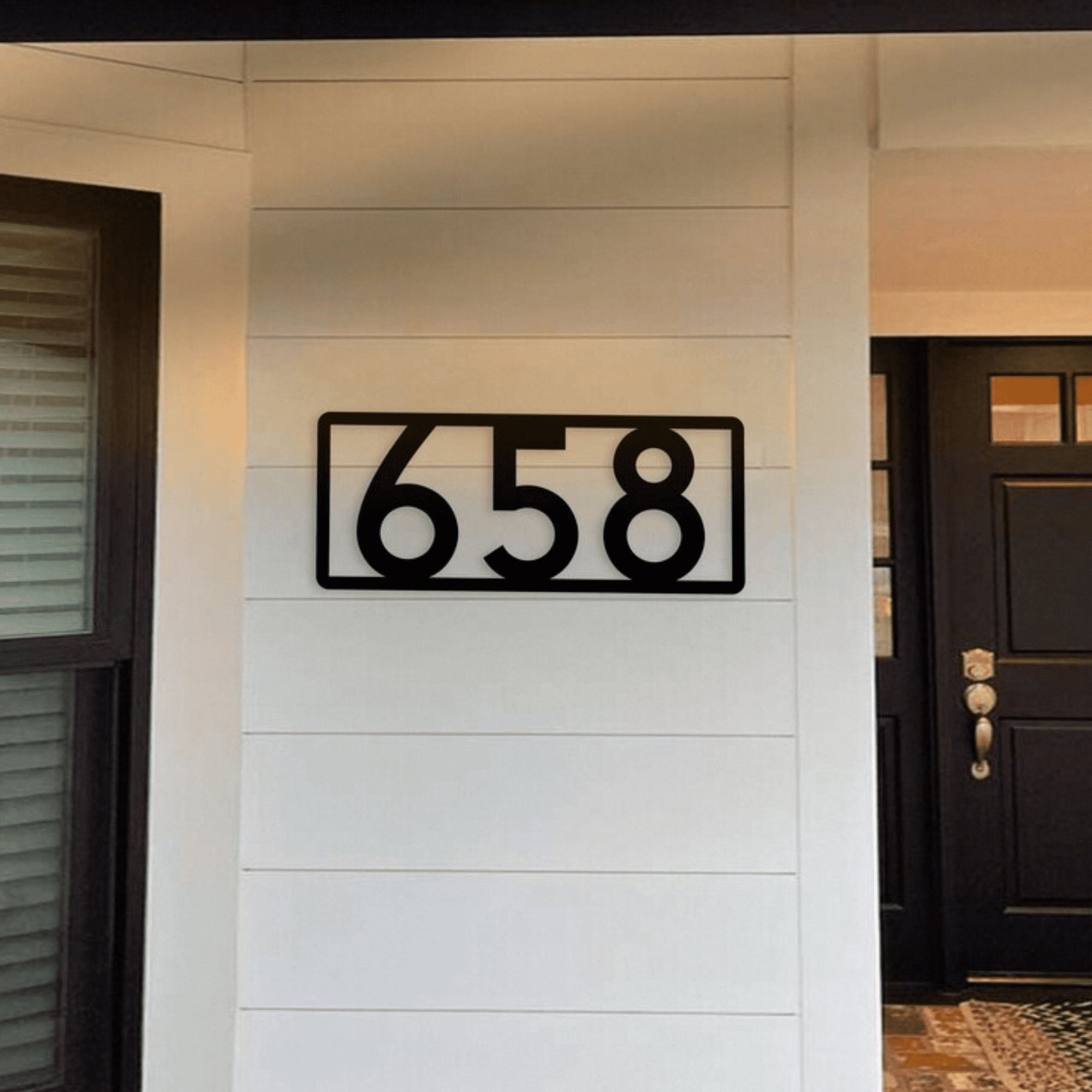 Glowneon Basic House Number Plates Metal Sign, Address Sign - Walmart.com