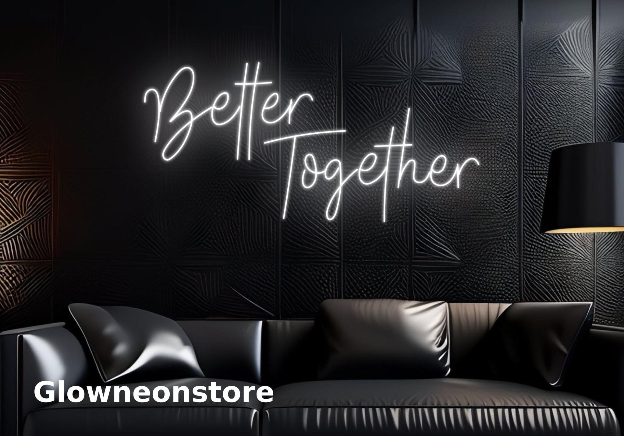 Glowneon Better Together Neon Sign, Better Together Led Light, Better ...